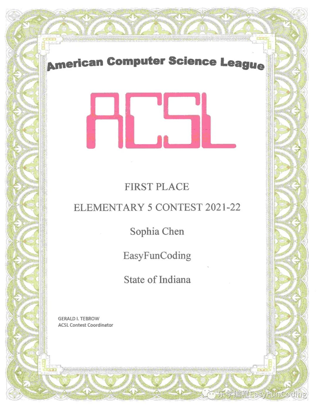ACSL Contest Course - EasyFunCoding